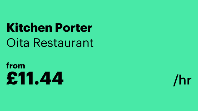 116 Best Kitchen Porter Jobs in London (April 2024) | JOB TODAY