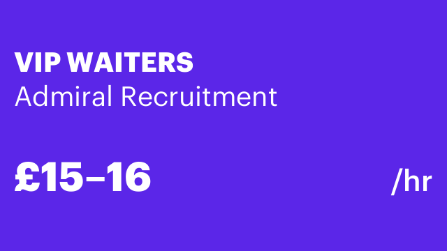471 Best Waiters Jobs in London (February 2024) | JOB TODAY