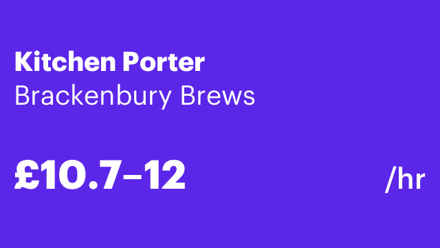 111 Best Kitchen Porter Jobs in London (December 2023) | JOB TODAY