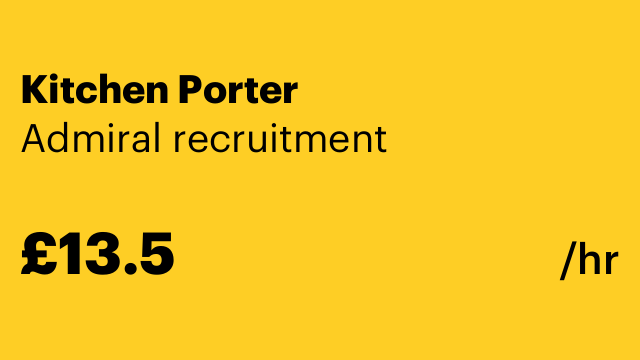 114 Best Kitchen Porter Jobs in London (August 2024) | JOB TODAY